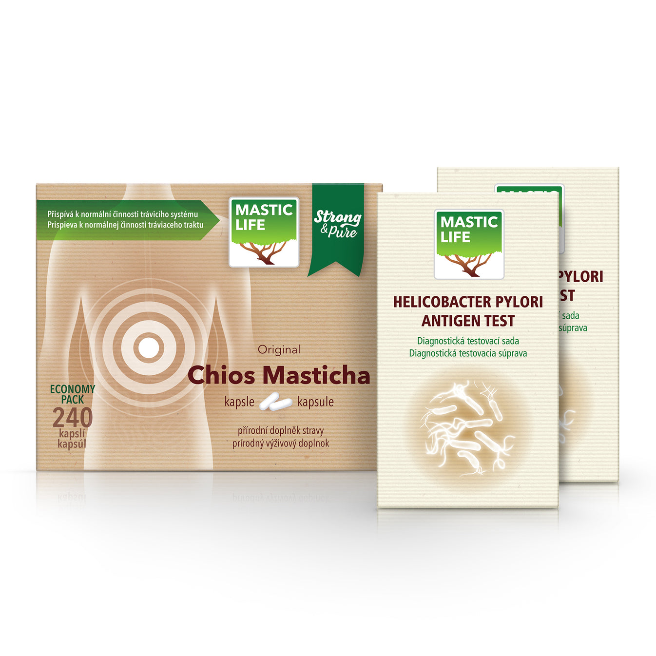 Helicobacter Pylori Stool test + Mastic (Super Set: 2 Tests, 240 Cps ...