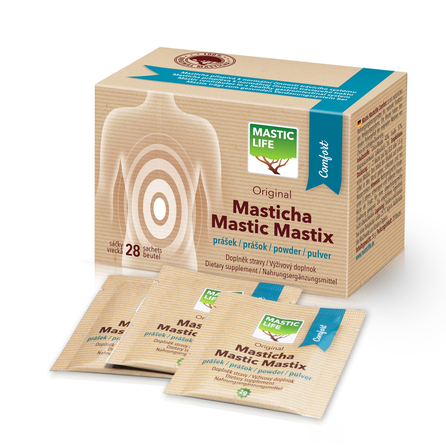 Mastic Comfort (28 Sachets) Masticlife – Mastic Masticlife