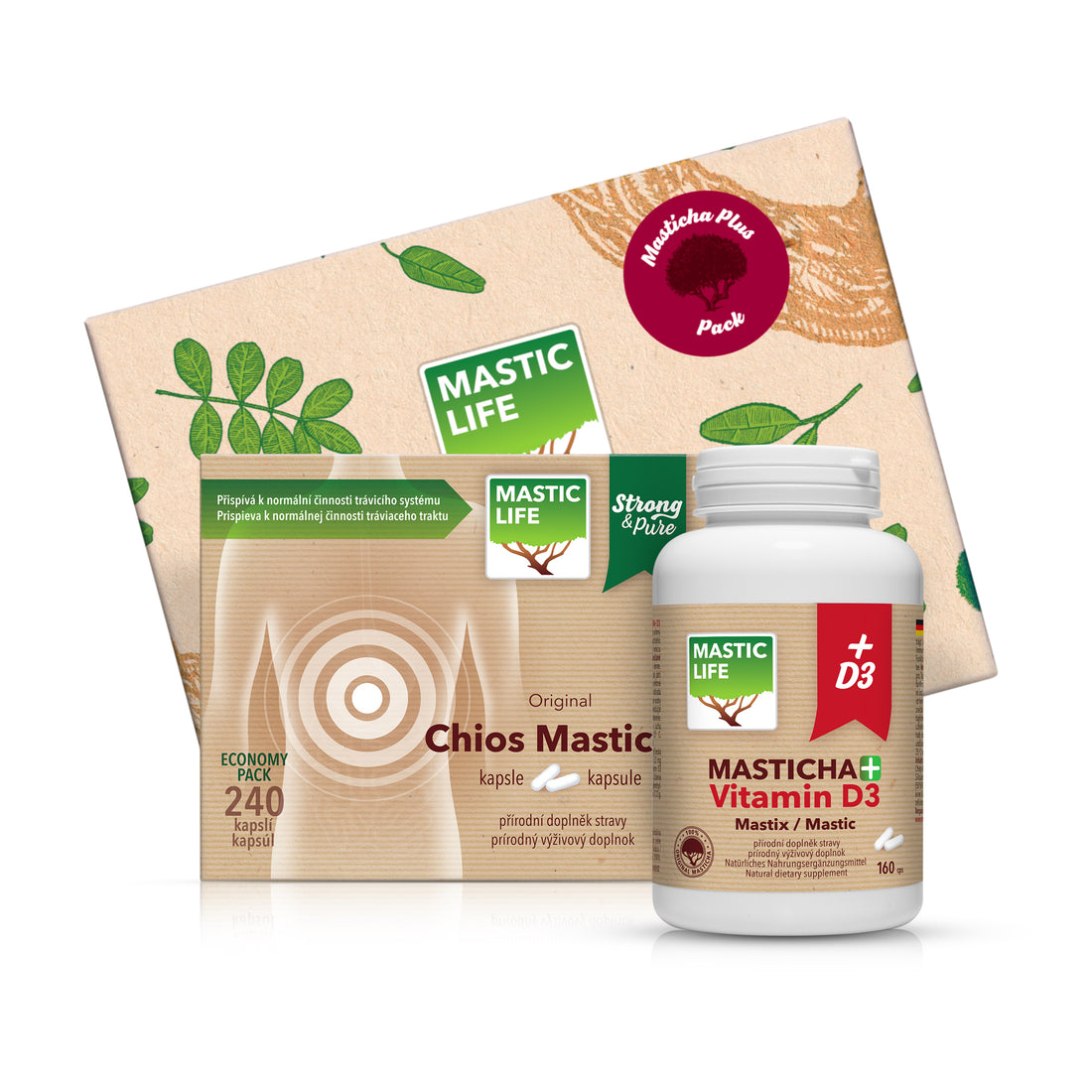 Mastic Plus Pack (400 Capsules) Masticlife – Mastic Masticlife