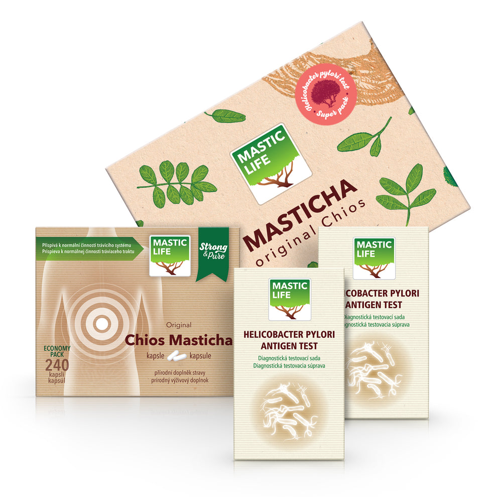 Helicobacter Pylori Stool test + Mastic (Super Set: 2 Tests, 240 Cps ...